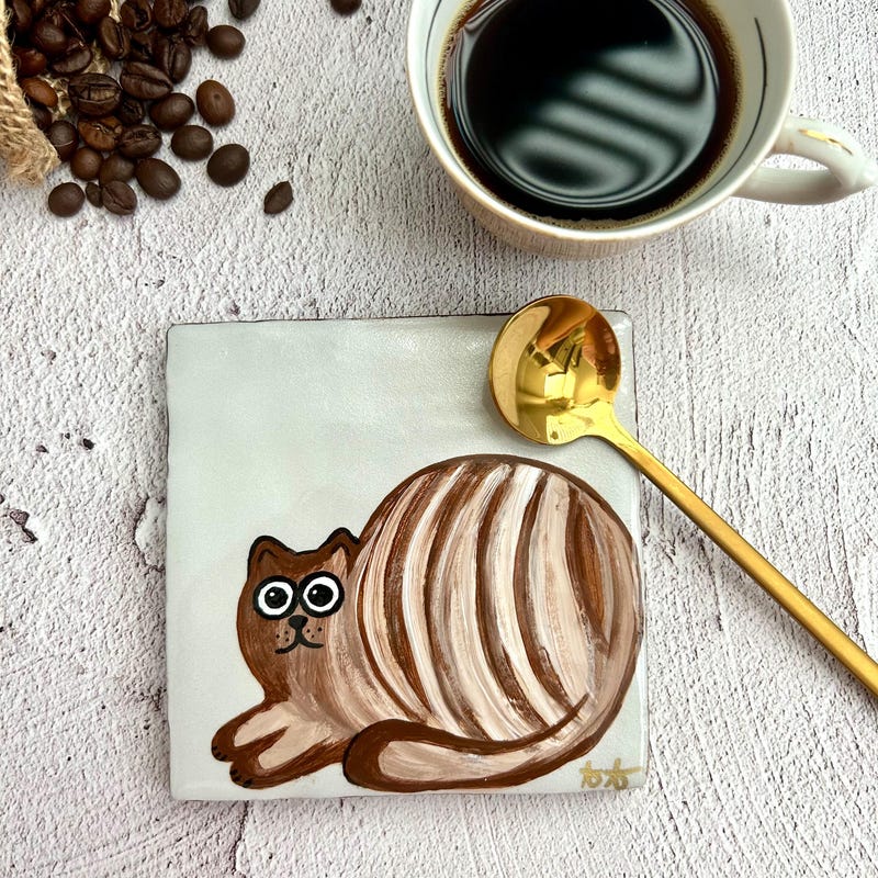 Cat Coasters - Etsy