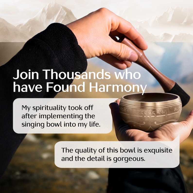Silent Mind Tibetan Singing Bowl Set - Easy to Use - Sound Bowl With ...
