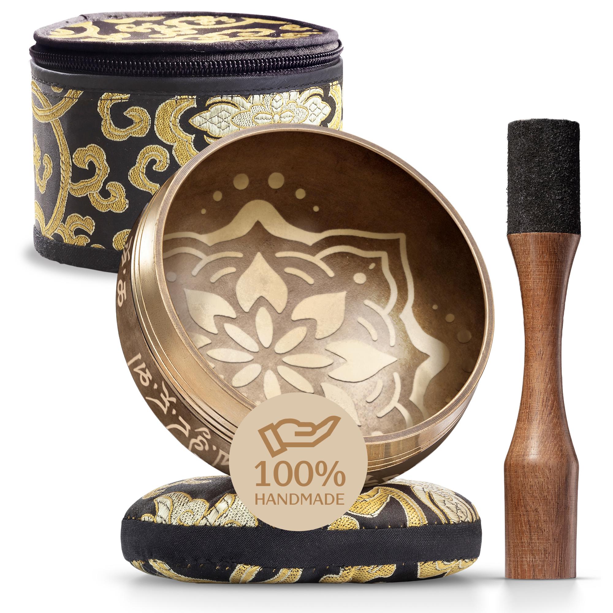 Silent Mind Tibetan Singing Bowl Set - Easy to Use - Sound Bowl With ...