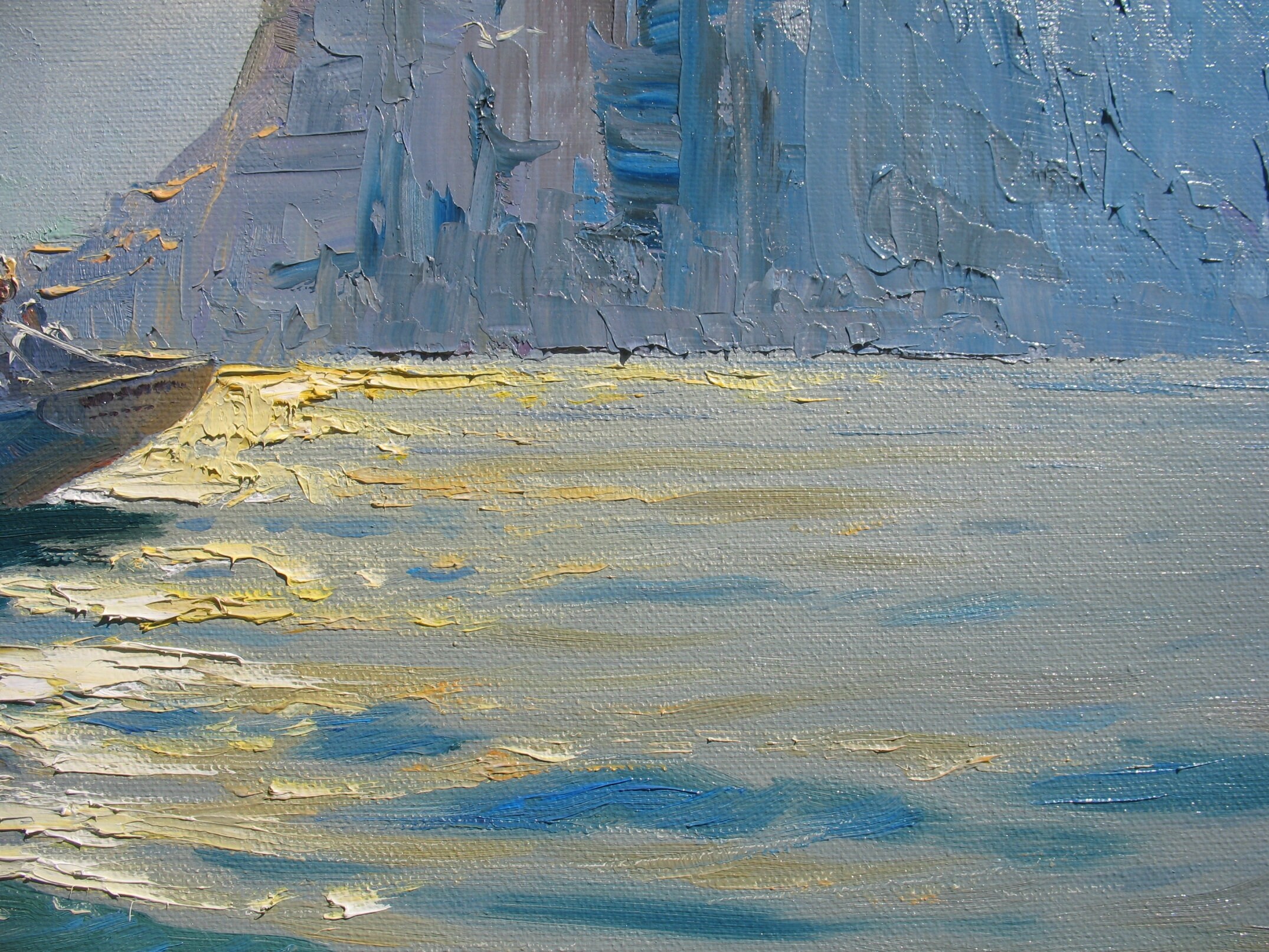 Sail Boat Oil Painting Original by Alexander Shenderov Large Ocean Painting Canvas Ship Painting ...