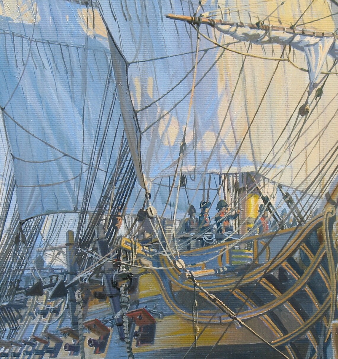 Original Sail Ship Painting by Alexander Shenderov Ocean | Etsy