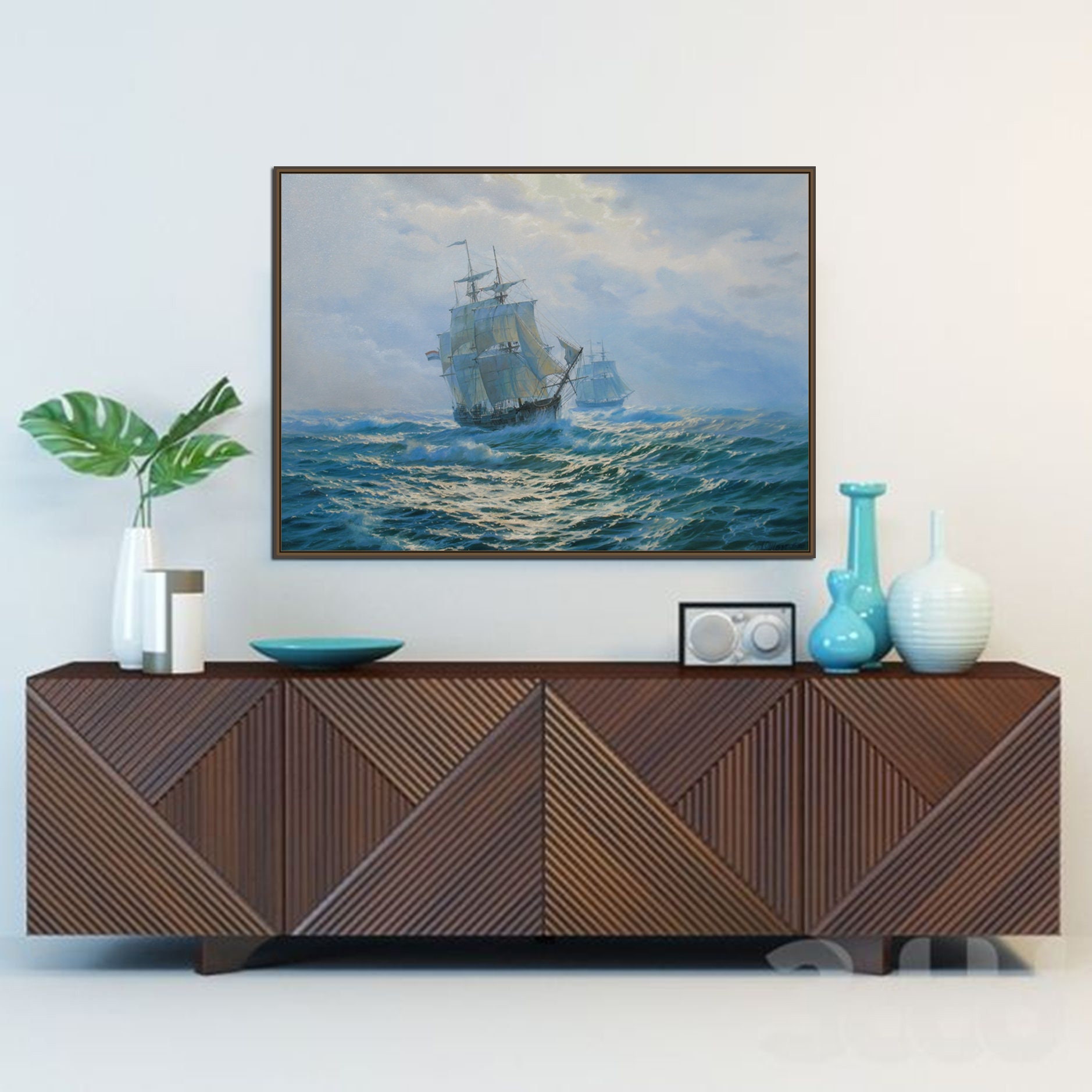 Boat Painting Original by Alexander Shenderov Sailing Art Oil | Etsy