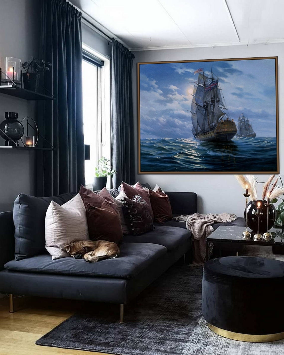 Sail Ship by Alexander Shenderov Original Oil Painting Canvas Sailboat Art Sailing Ship Art ...