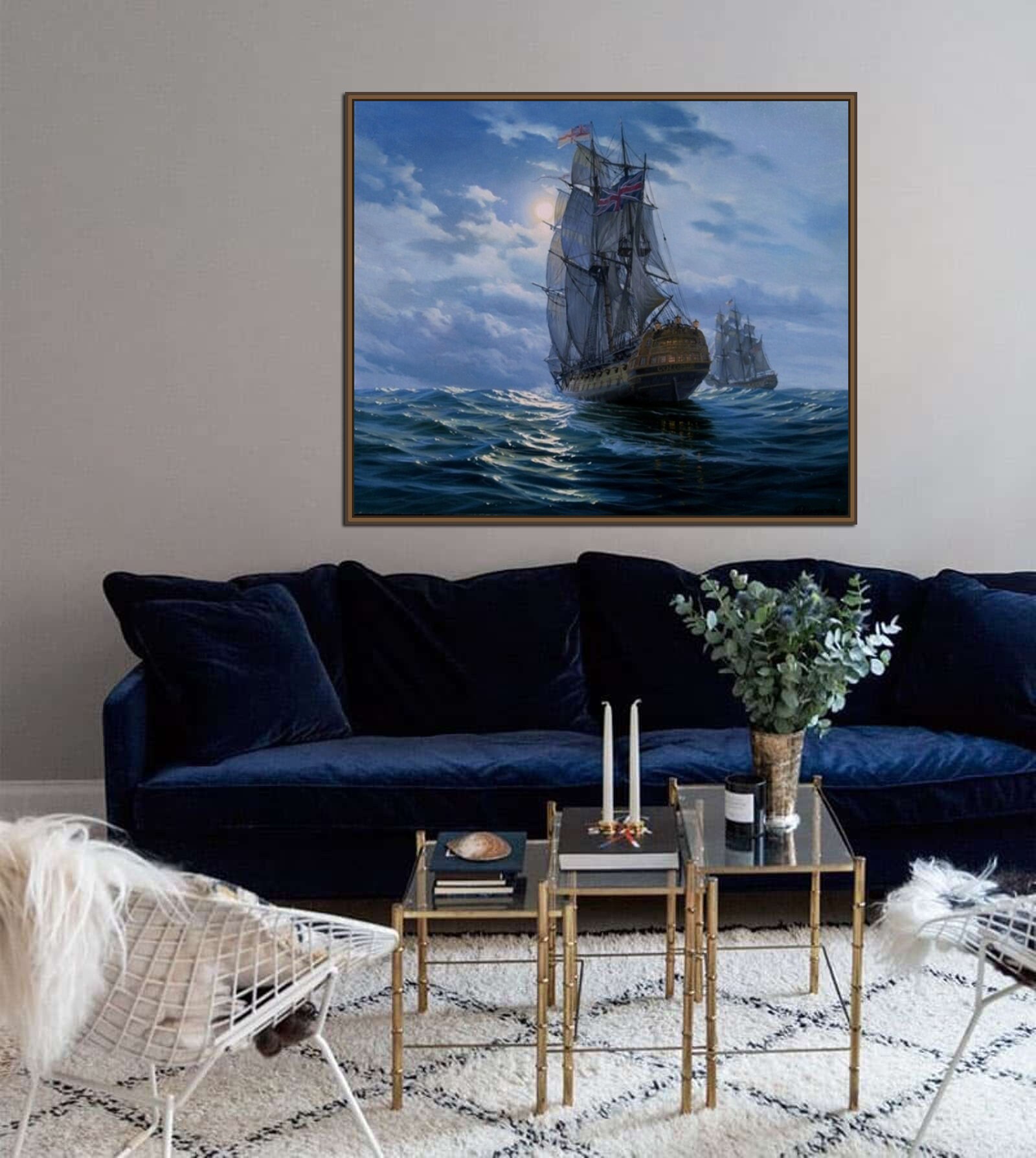 Sail Ship by Alexander Shenderov Original Oil Painting Canvas | Etsy