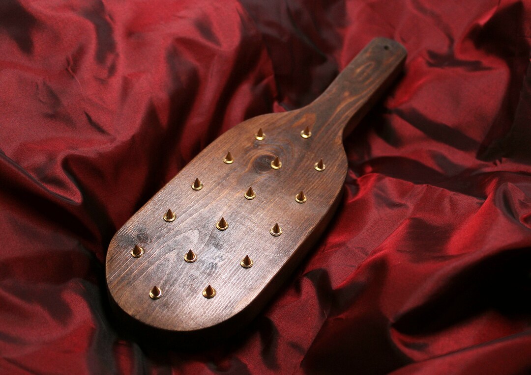 Vampire BDSM Paddle Golden Spikes, for Blood Play - Etsy