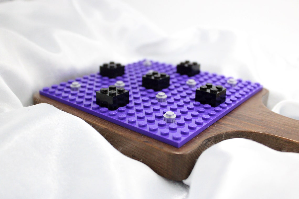 BDSM Lego Paddle Purple Black and Silver Real Bricks - Etsy