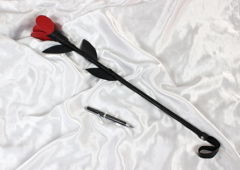 Red Leather Spanking Rose Eternal Bdsm Flower - Etsy