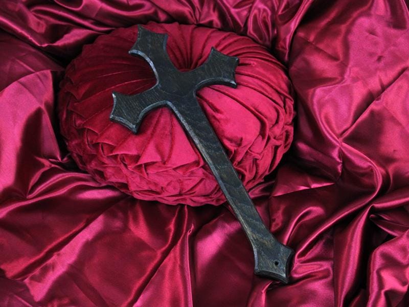 Gothic Religious Cross BDSM Paddle - Etsy