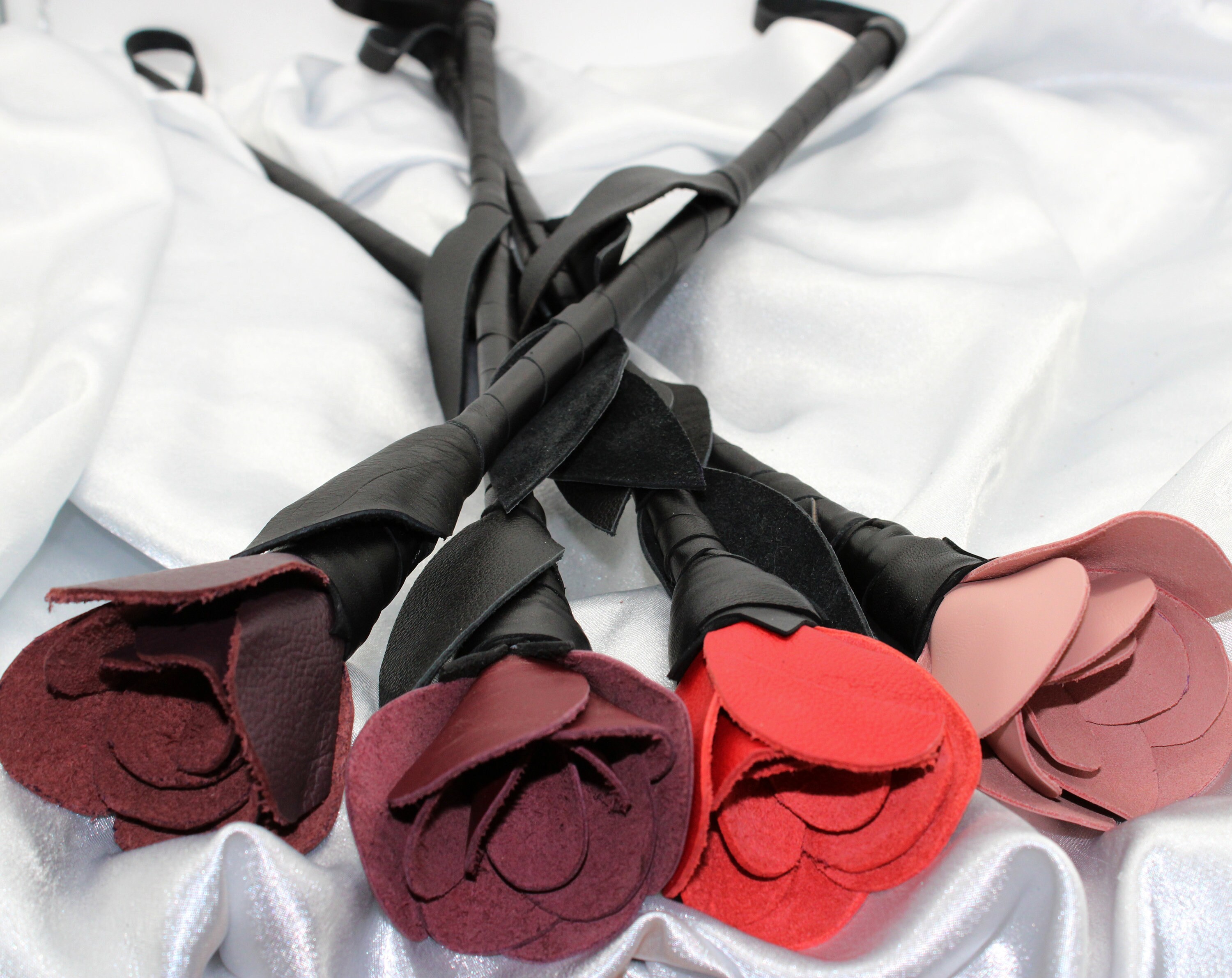 Red Leather Spanking Rose Eternal Bdsm Flower - Etsy Australia
