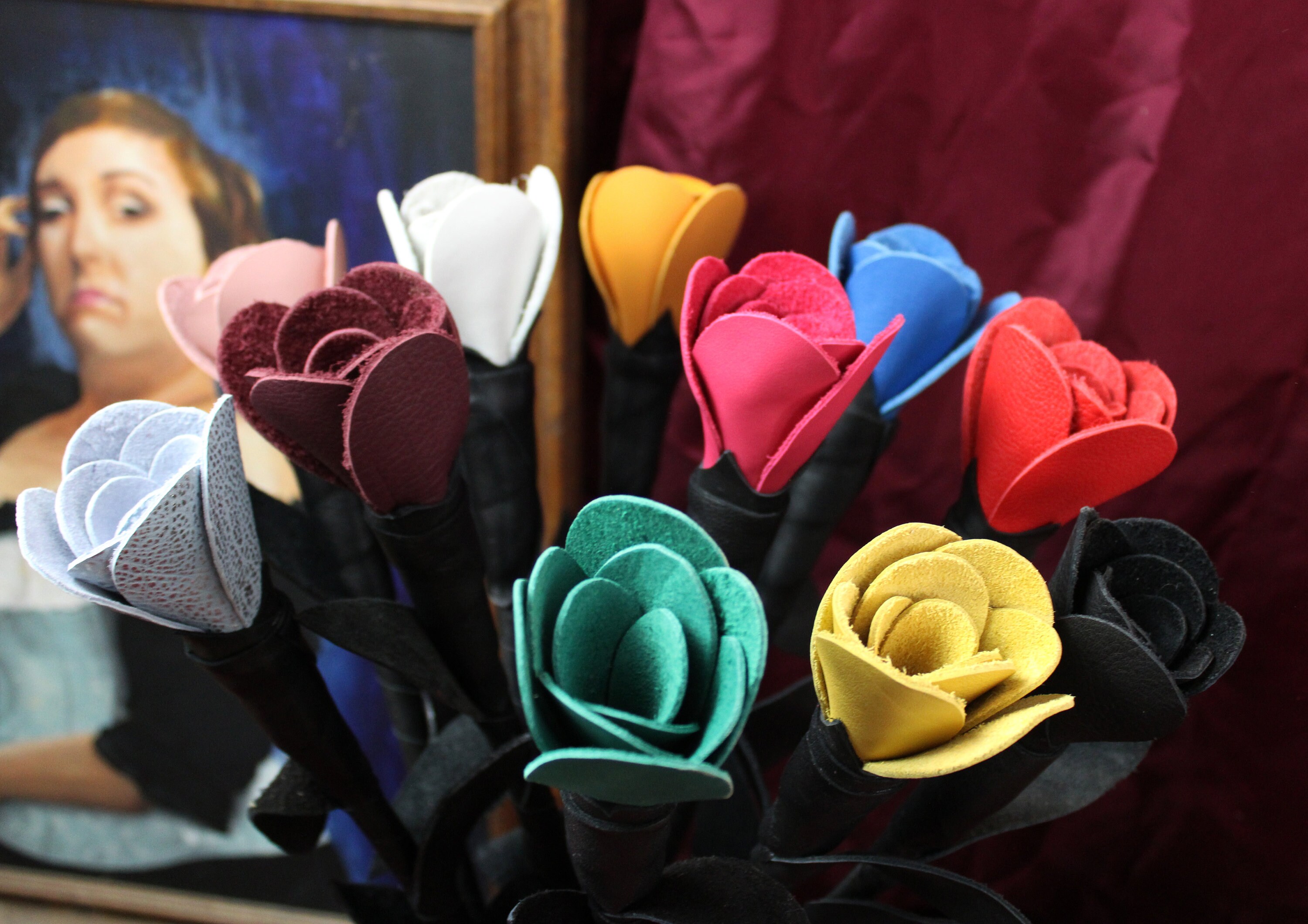 Red Leather Spanking Rose Eternal Bdsm Flower - Etsy UK