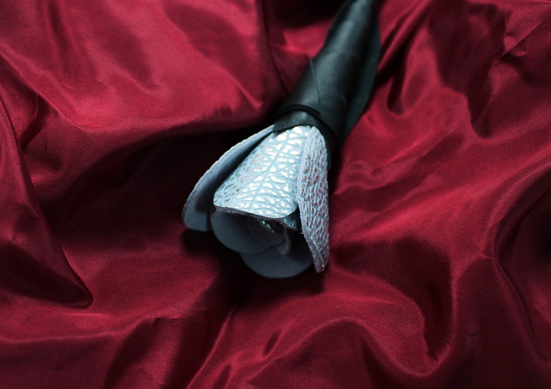 Limited Edition BDSM Spanking Rose, Black and Silver Leather Eternal ...