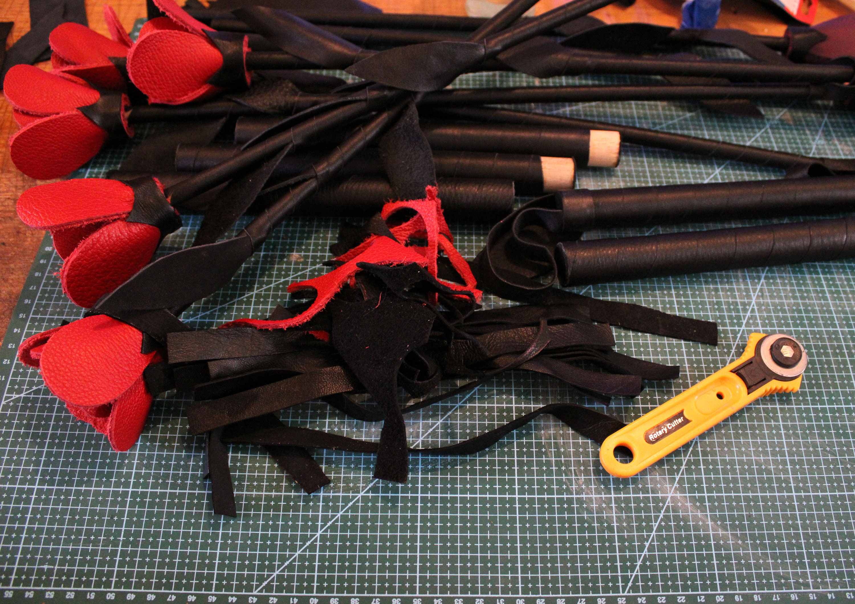 Red Leather Spanking Rose Eternal Bdsm Flower - Etsy UK