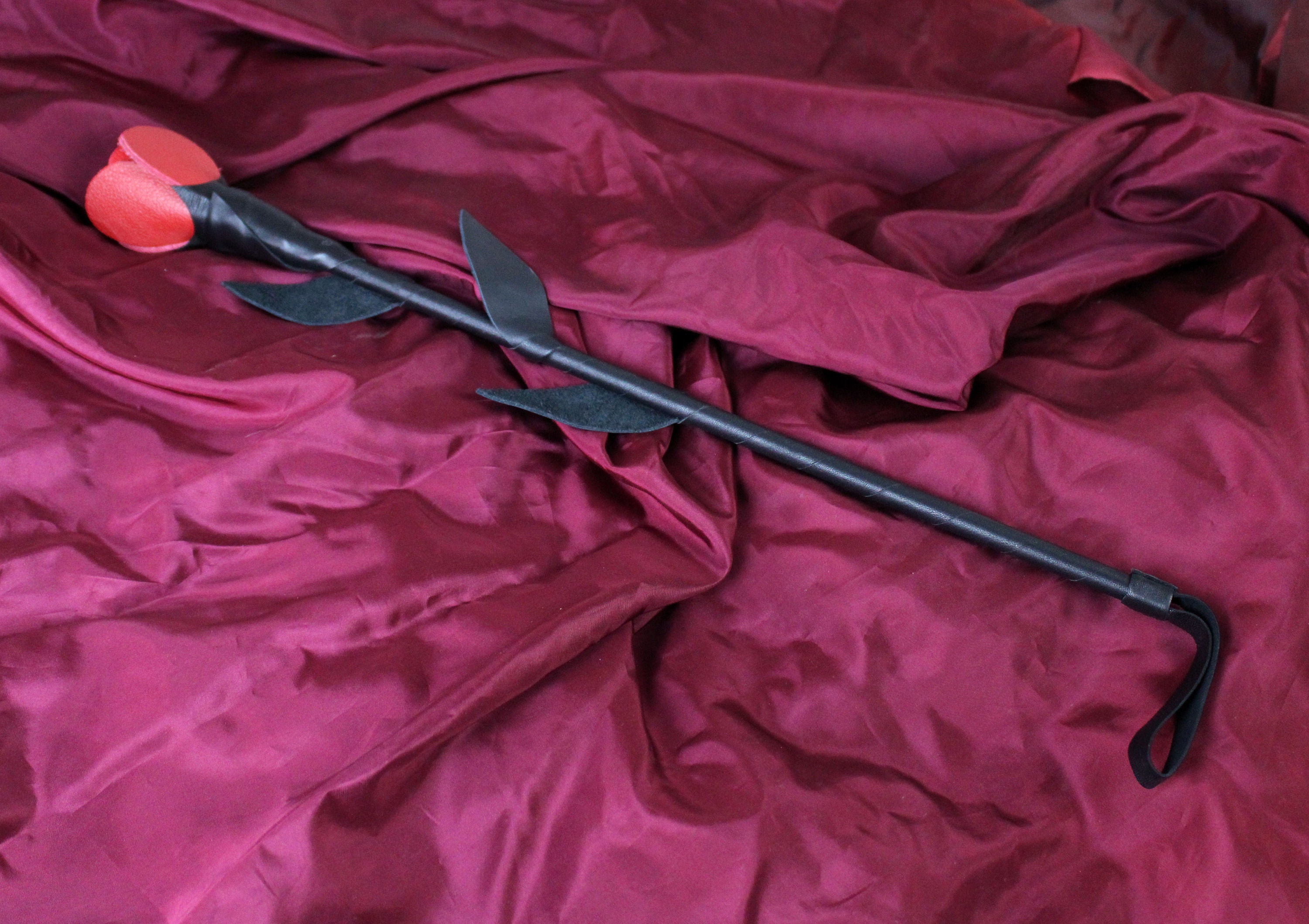 Red Leather Spanking Rose Eternal Bdsm Flower - Etsy UK