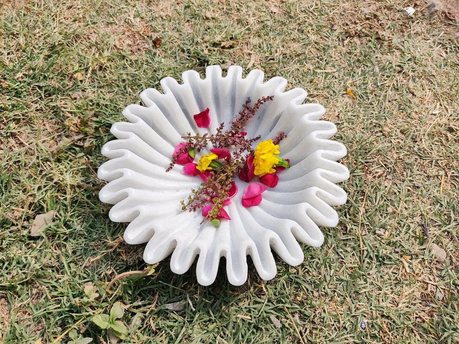 Marble Bowl Pot, Marble Flower Bowl , Hand Carved Bowl , Indian Marble ...