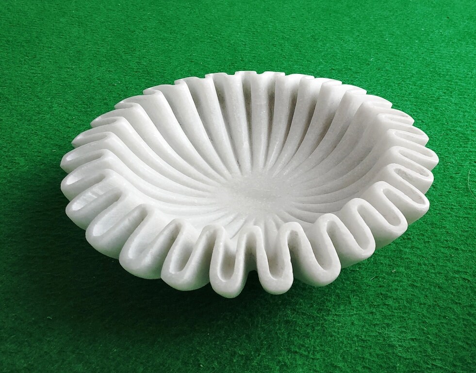 Marble Bowl Pot Marble Flower Bowl Hand Carved Bowl - Etsy