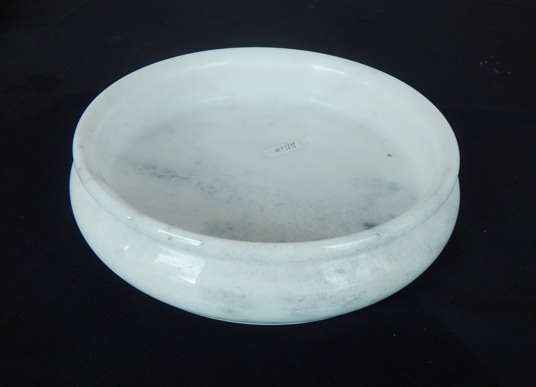 Decorative White Marble Urli, Decorative Bowl, Hand Carved Bowl ...