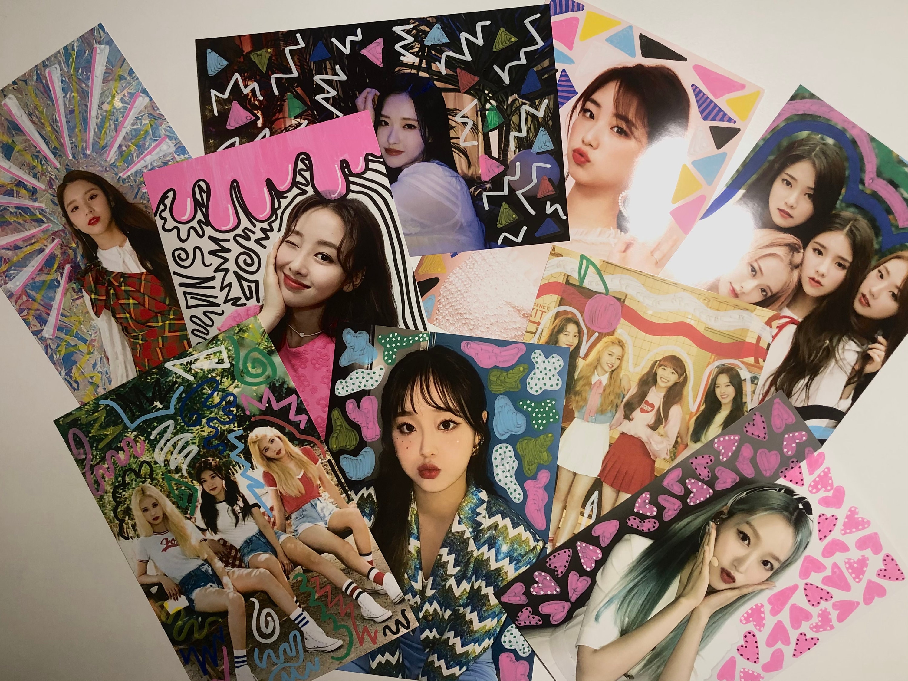 Hand-Drawn Doodled Kpop Prints | Etsy