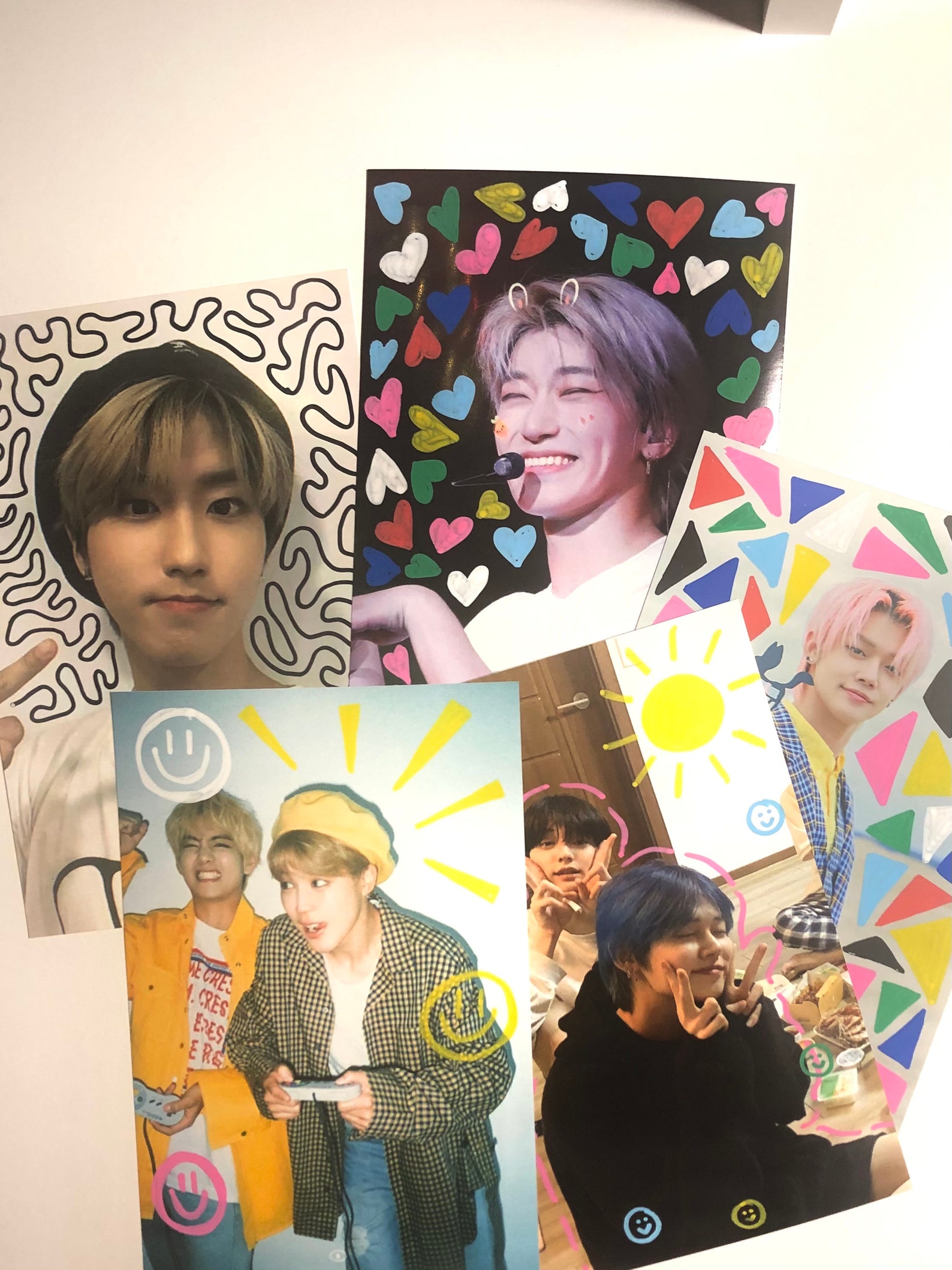 Hand-Drawn Doodled Kpop Prints | Etsy