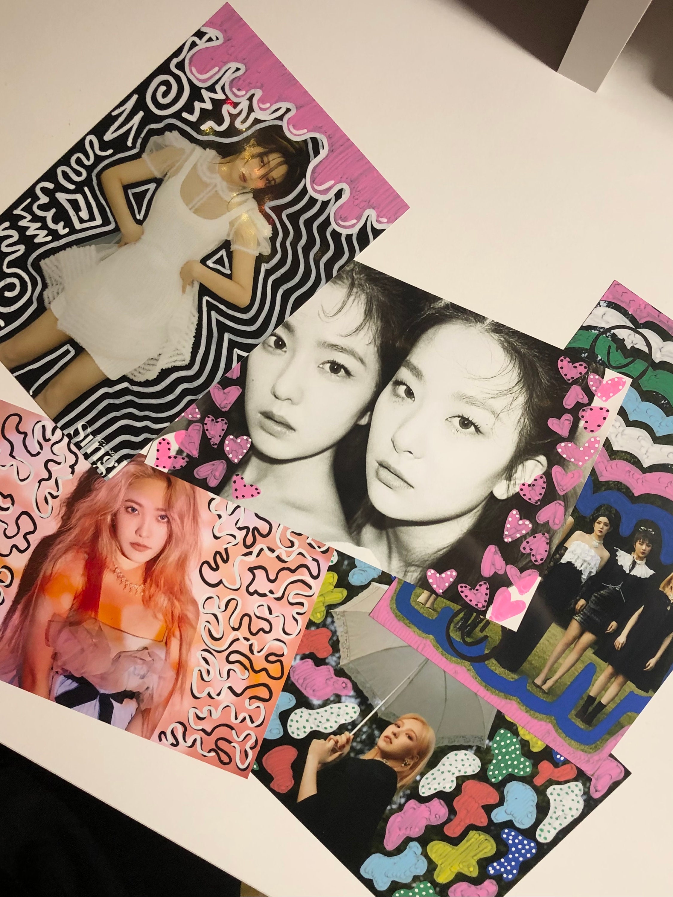 Hand-Drawn Doodled Kpop Prints | Etsy