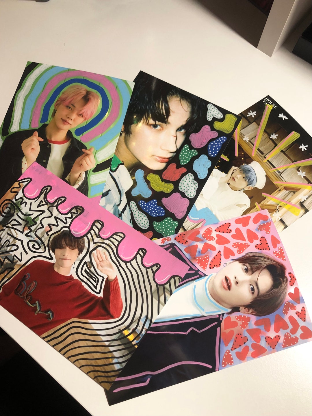 Hand-drawn Doodled Kpop Prints (grade B) - Etsy