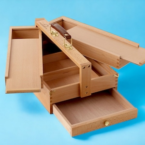 Artist Wooden Multi-drawer Storage Box Pastels Maker Organizer Pastels ...