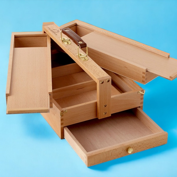 Artist Wooden Multi-drawer Storage Box Pastels Maker Organizer Pastels ...