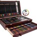 143pc Wood Box Art Deluxe Wood Case Beginning Artists Painting, Drawing ...