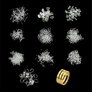 Sterling Silver Jewelry Making Kit: DIY Bead Craft Supplies, Beading ...