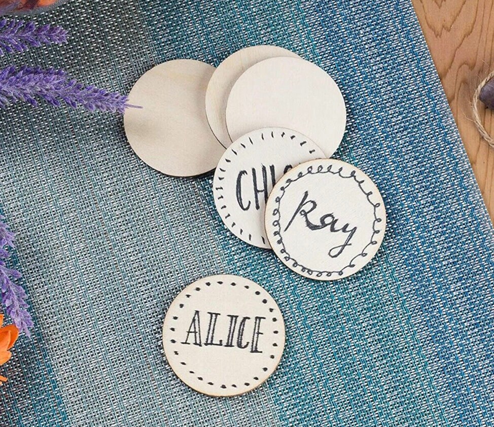36 Pack Unfinished Wooden Circle DIY Crafts Wood Round Cutout - Etsy