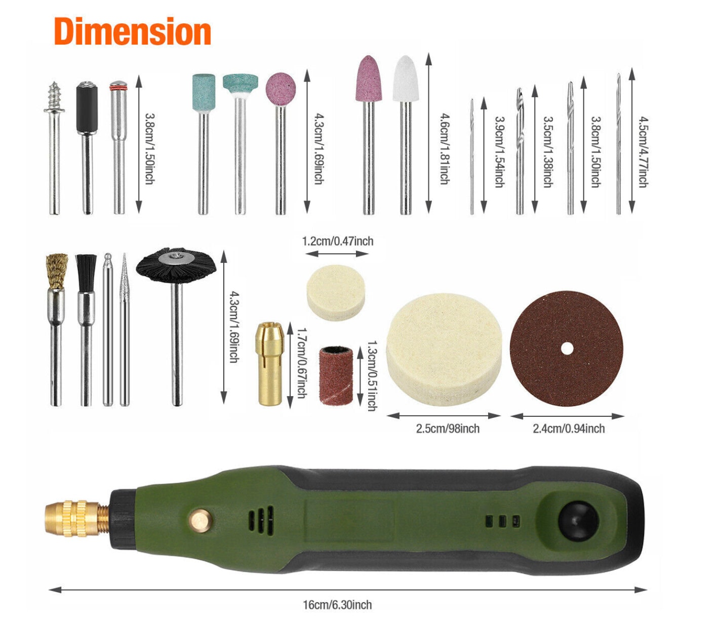 Mini Grinder Rotary Tool Variable Speed W/33pcs Accessories - Etsy