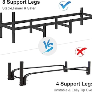 4FT Fire Wood Holder Log Rack Outdoor and Porch Heavy Duty Metal Wood ...