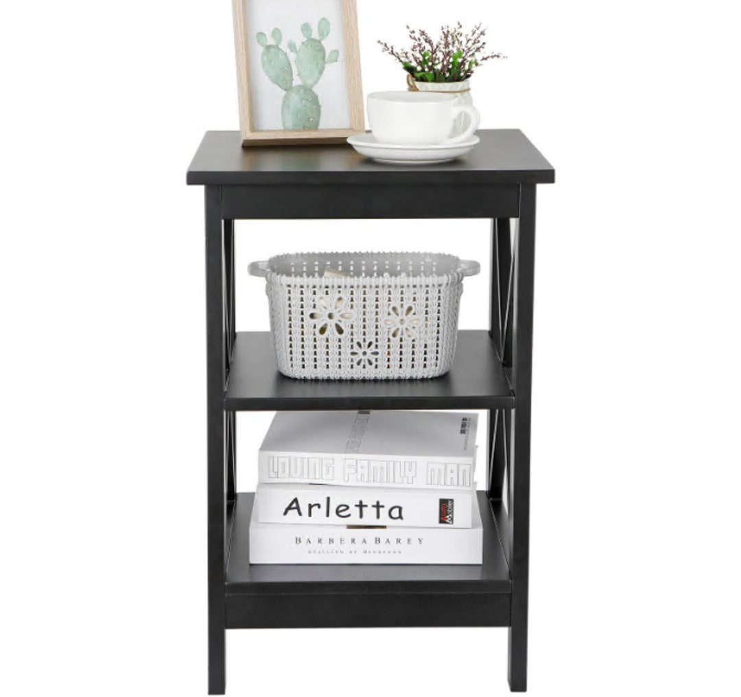 End Table Sofa Side End Storage Shelf Versatile X-design Night Stand ...