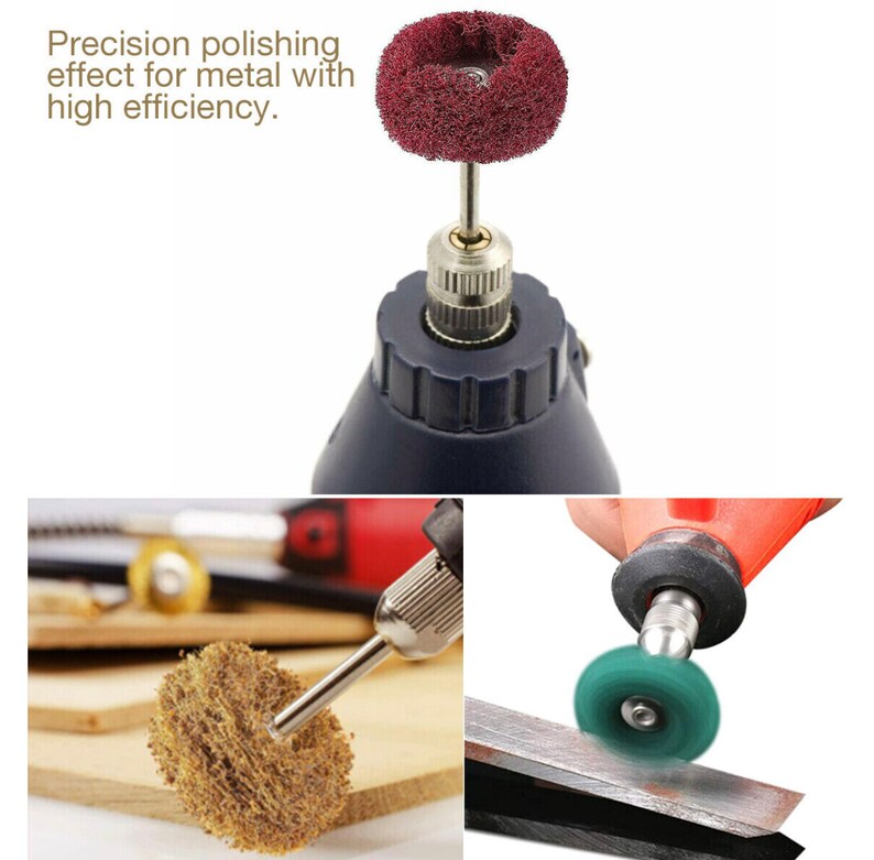 80 Metal Rotary Tool Polishing Buffing Wheel Burr Kit Accessories Set ...