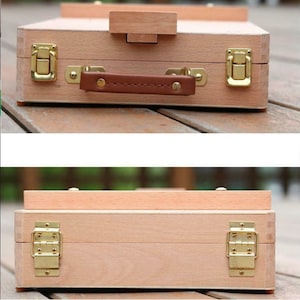 Wood Artist's Box, Desk Painting Travel Easel, Stand for Art, Drawer ...