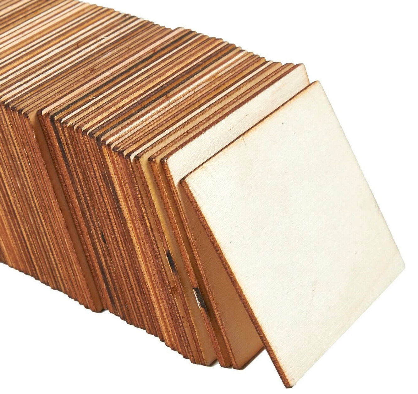 60 Pack Unfinished Wood Squares for Crafts DIY 3x3 Craft Supplies - Etsy