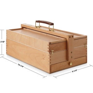 Wood Artist Box Tool and Brush Portable Storage Box Organizer - Etsy