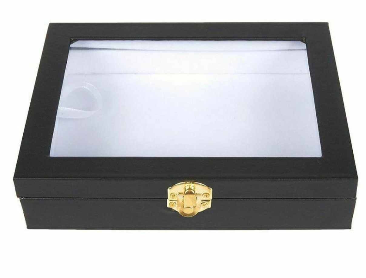 Insect Display Case Bug Display Box With Glass Window and Secure Riker ...