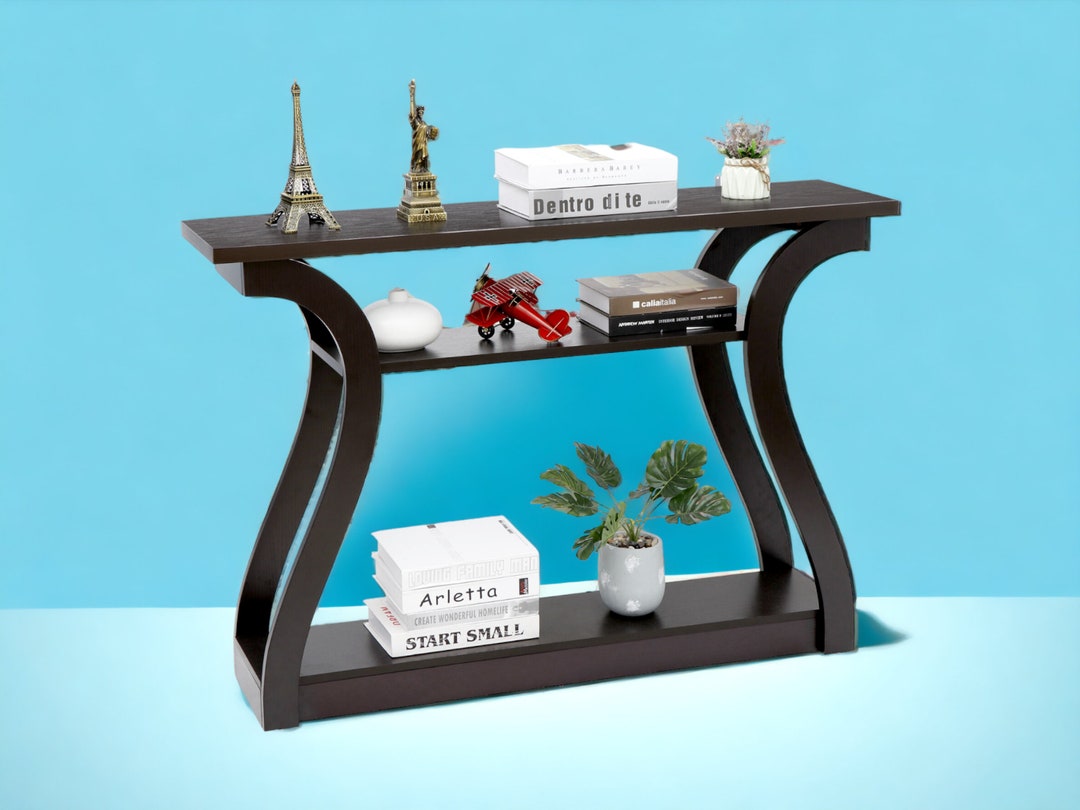 Console Table Modern With Storage Hall Display Sofa Side Table Entryway ...