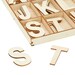 2" Wooden Alphabet Letters for Crafts 104 Pieces 4 Sets Abcs With ...