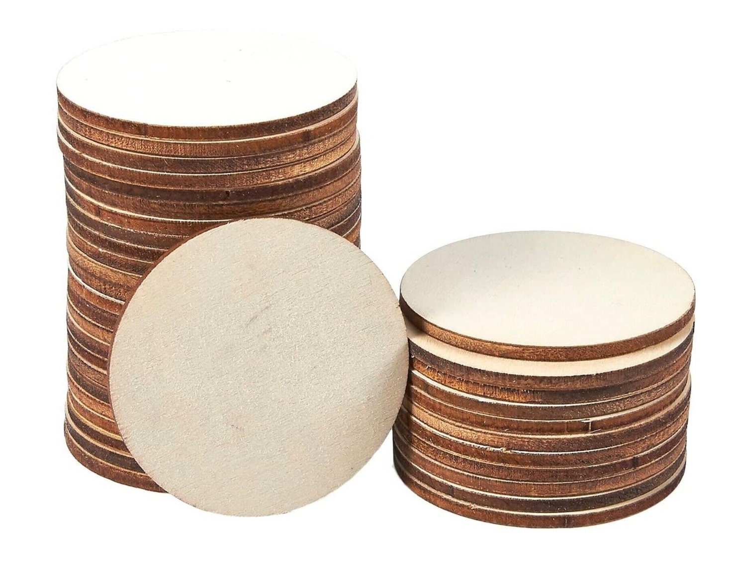 36 Pack Unfinished Wooden Circle DIY Crafts Wood Round Cutout - Etsy