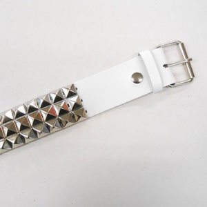 3-row Pyramid Studded Belt. - Etsy