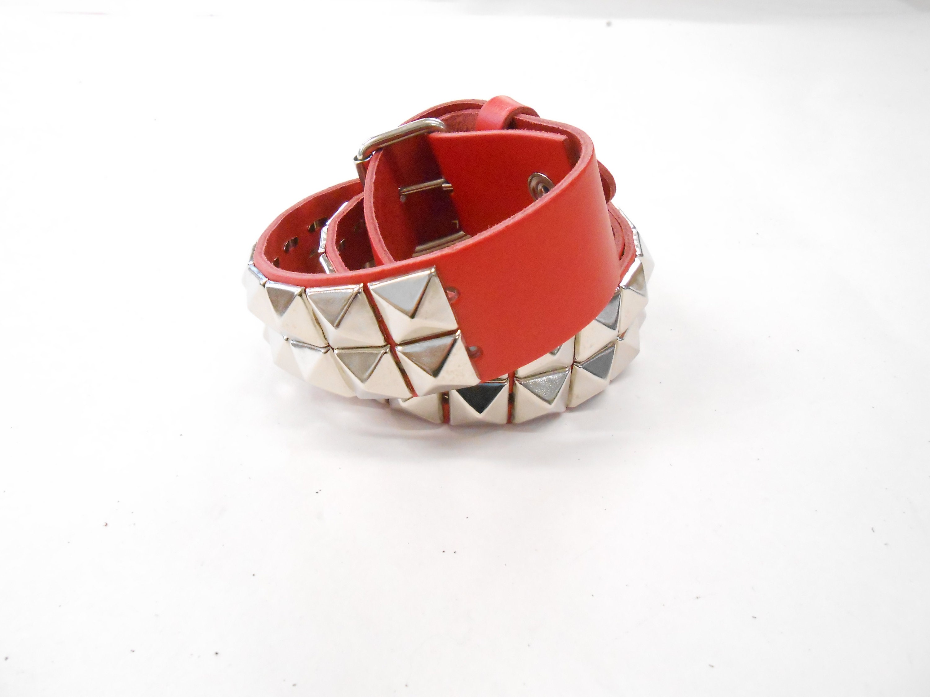 2-row Pyramid Studded Belt - Etsy