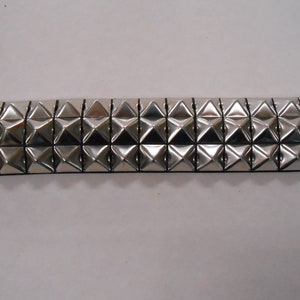 3-row Pyramid Studded Belt. - Etsy