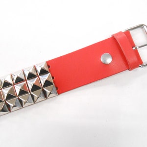 3-row Pyramid Studded Belt. - Etsy