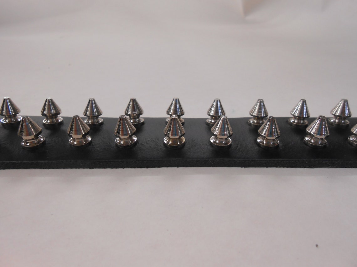 2-row Spike Studded Belt. - Etsy