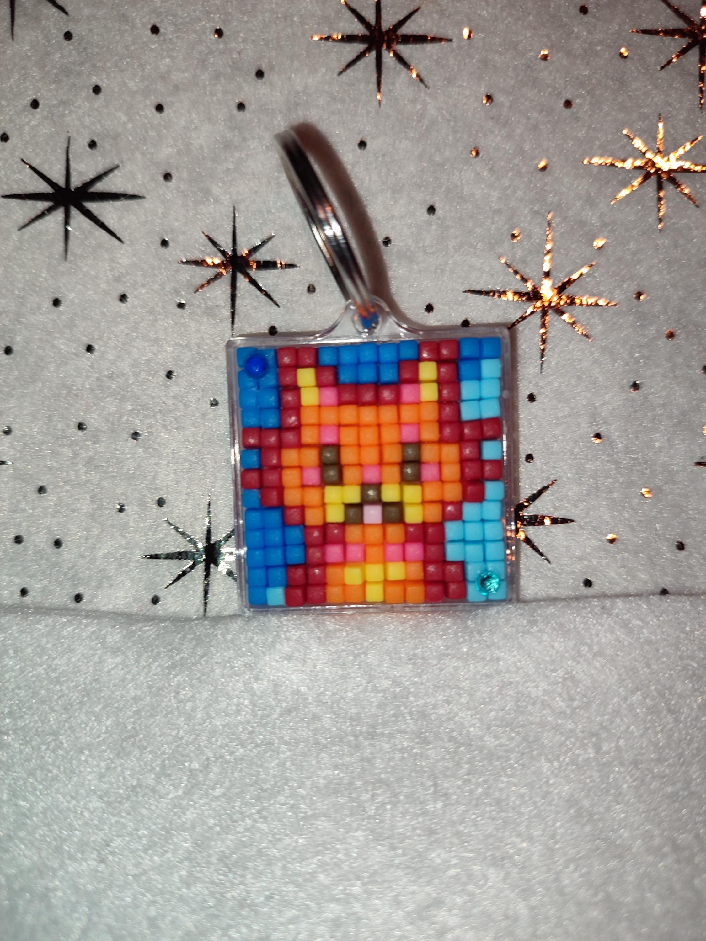 Pixel Art Keyrings Cats - Etsy