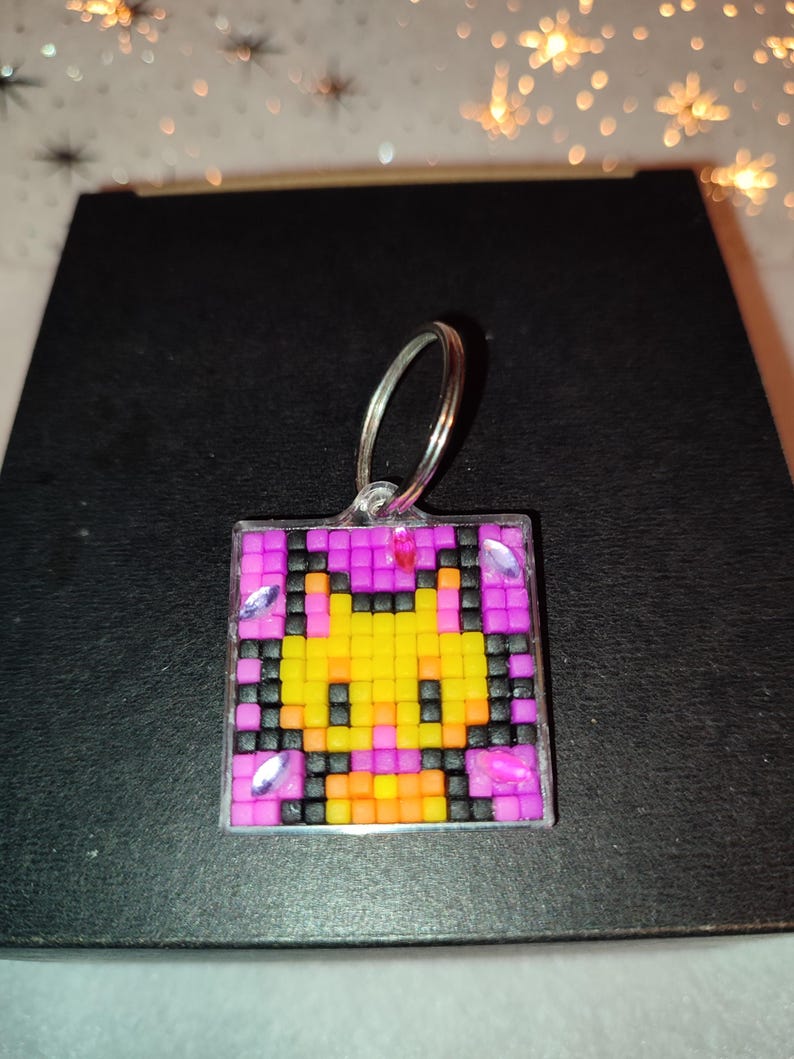 Pixel Keyrings - Cats - Etsy