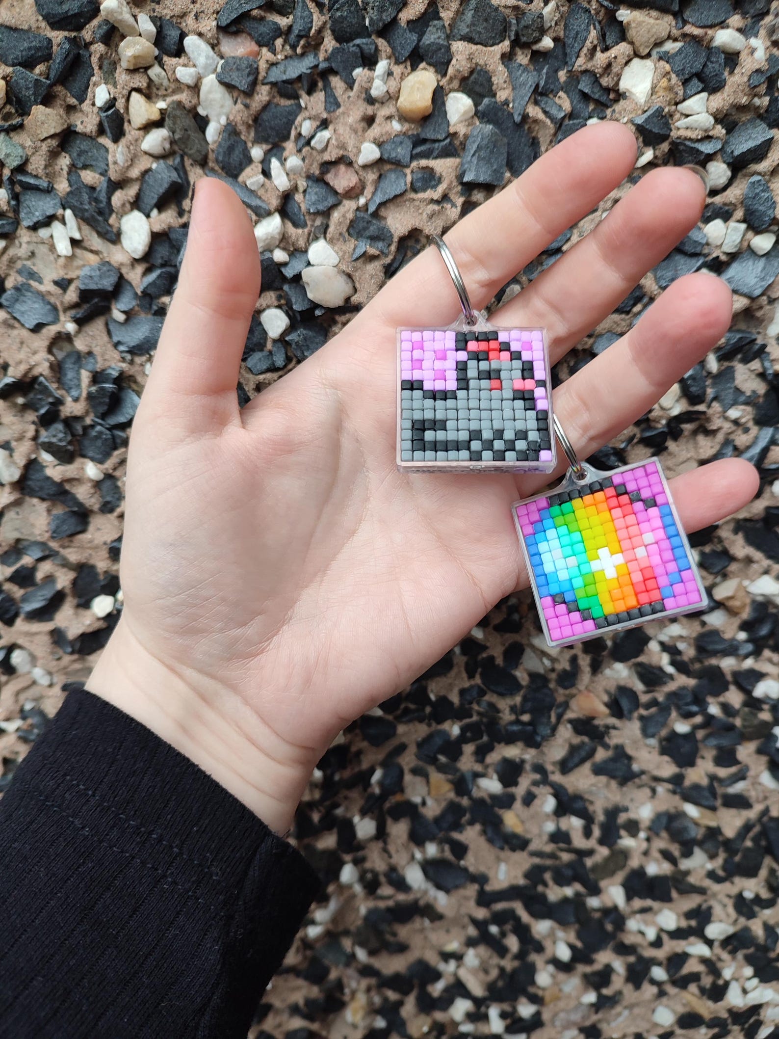 Pixel Keyrings - Mermaids - Etsy