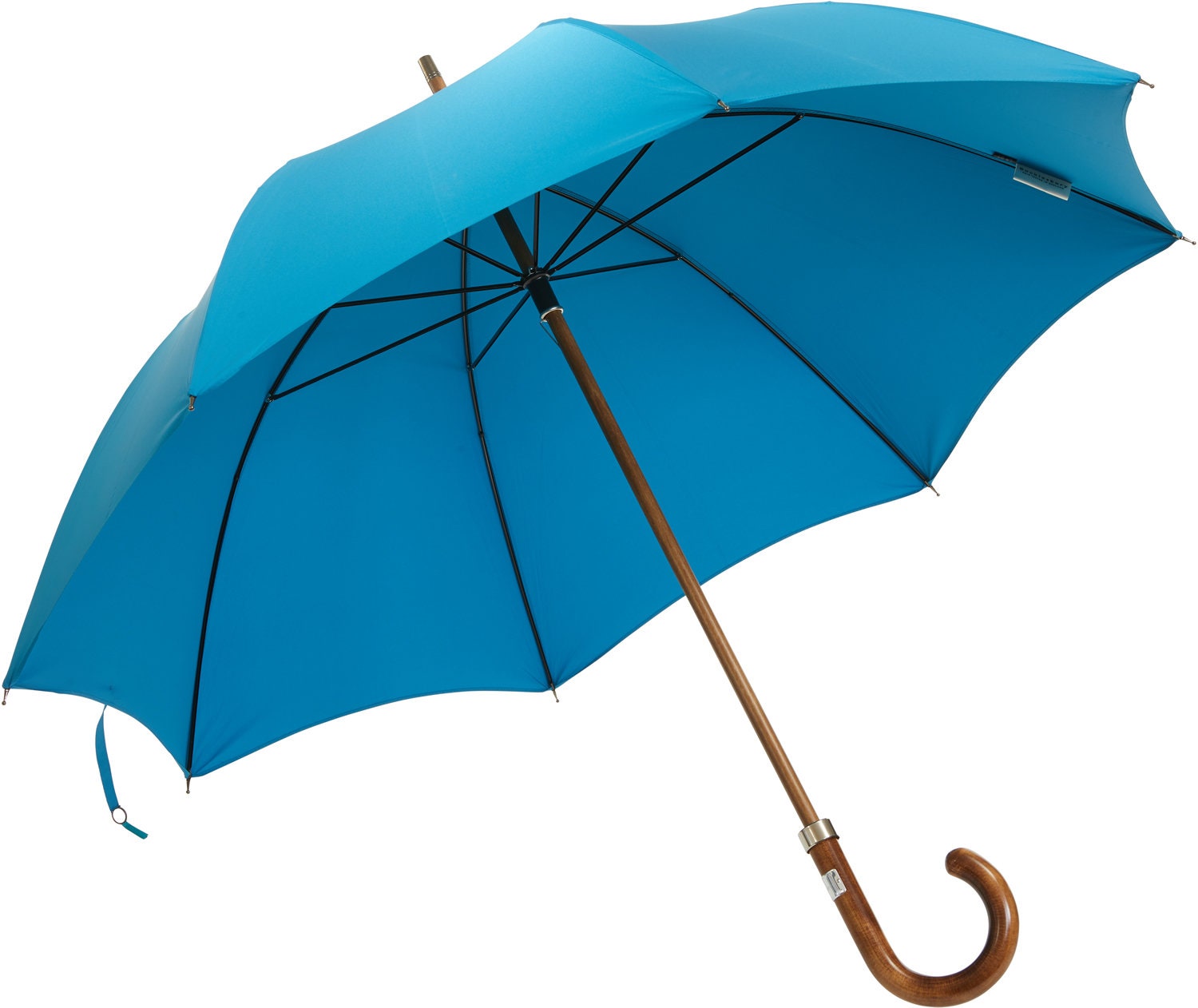 Classic English Umbrella in Kingfisher Blue - Etsy UK
