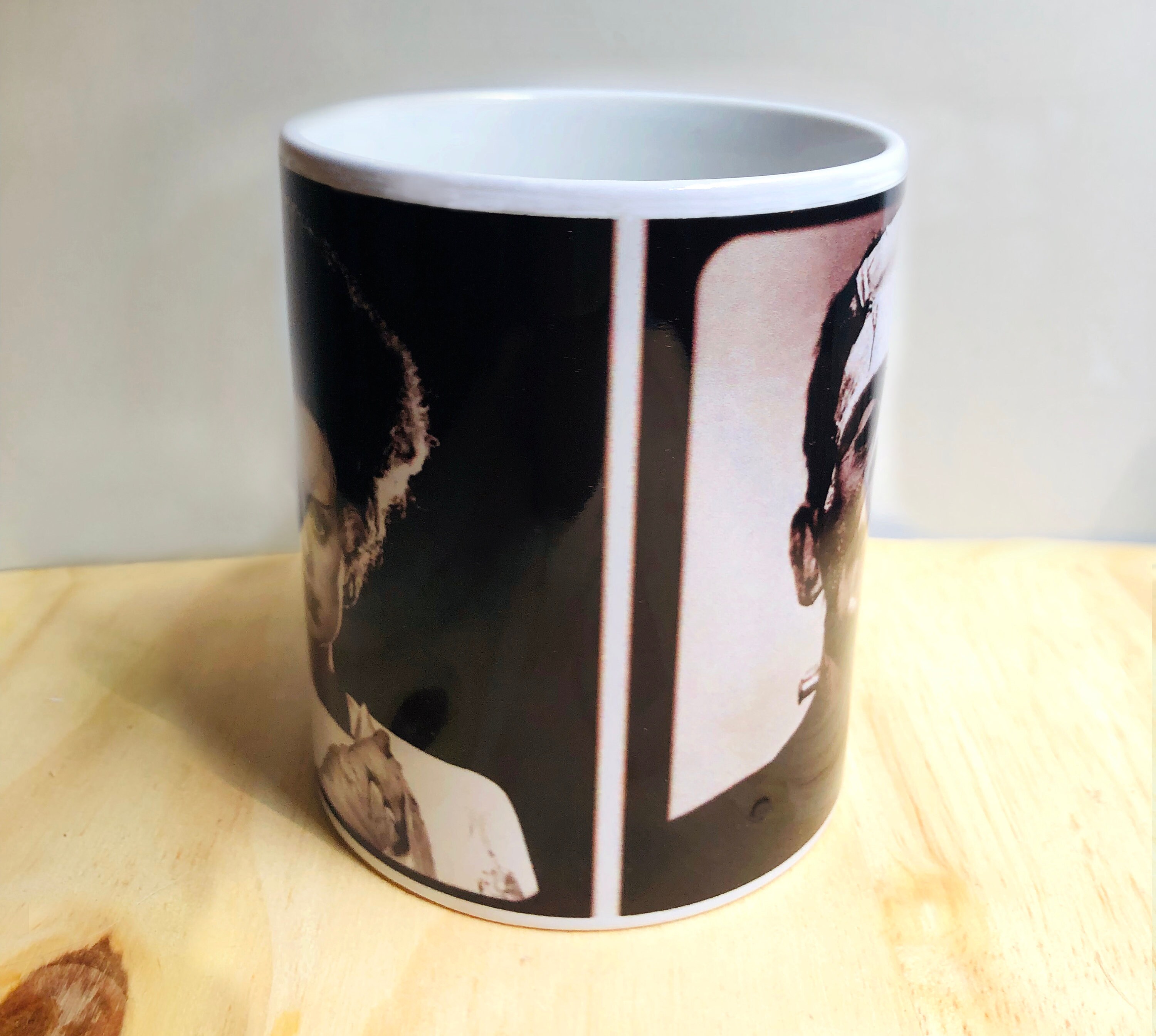 Frankenstein and Bride Mug, Frankenstein Mug, the Bride of Frankenstein ...